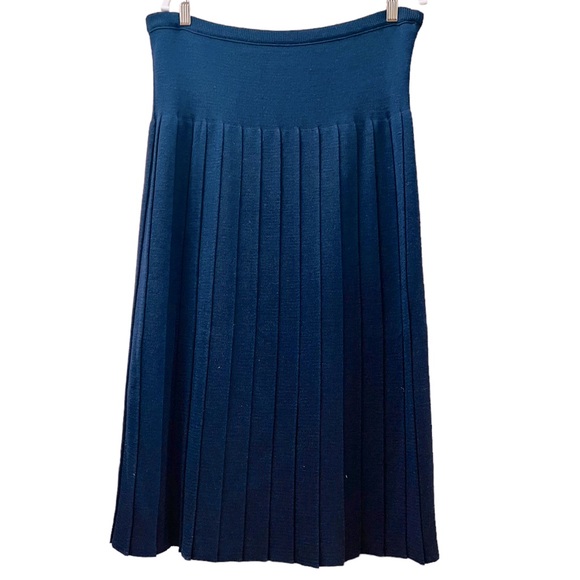 RODIER | Skirts | Vintage Rodier Pleat Maxi Skirt Stretchy Knit Fabric ...